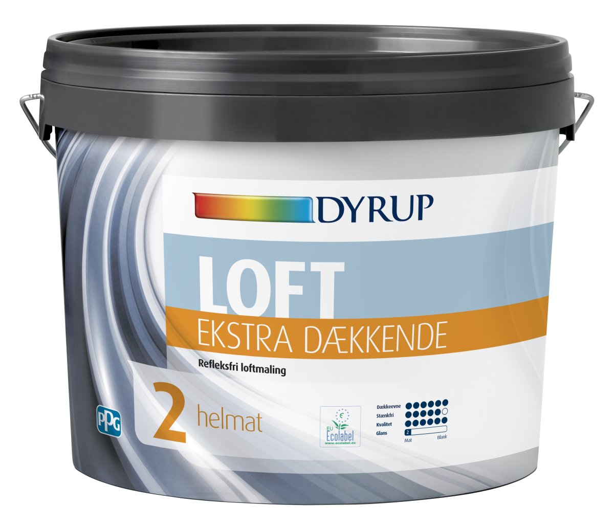Loft eks dækk, helmat hvid 4,5L - Dyrup - Oksbøl Savværk ApS