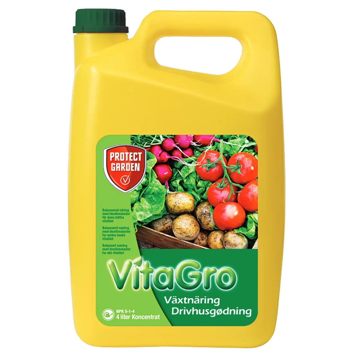 VitaGro Drivhusgødning 4 l. - Have: hegn, vanding, redskaber - Oksbøl ...